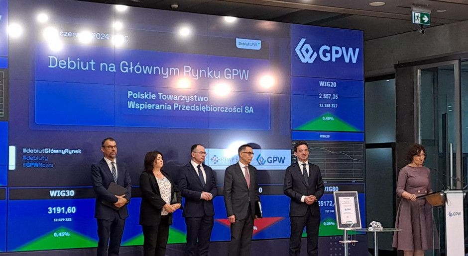 Dziś debiut PTWP na głównym rynku GPW. "Chcemy rozwijać się jeszcze ...
